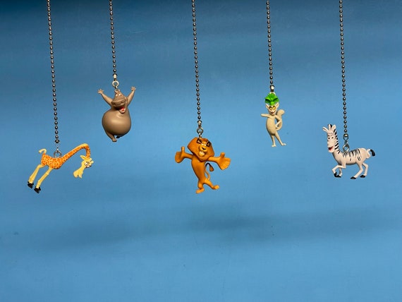 Madagascar Character Ceiling Fan/light Pull Chains Alex - Etsy