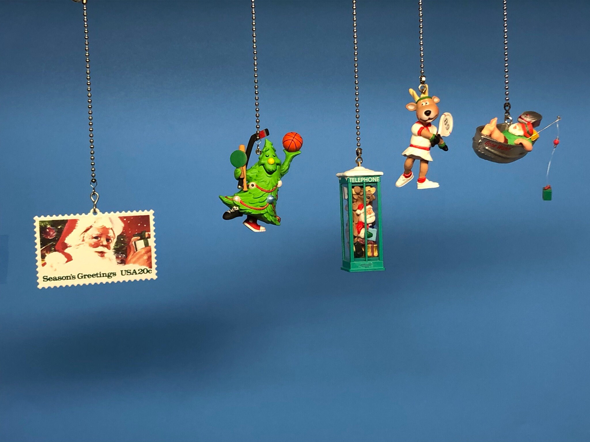 Christmas Decor Ceiling Fan/Light Pull Chains US Christmas | Etsy