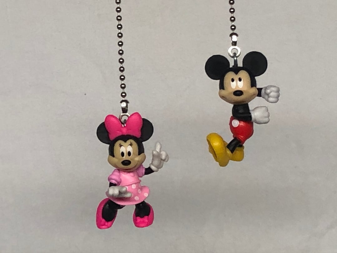 Mickey & Minnie Mouse Ceiling Fan/light Pull Chain Set of 2 - Etsy UK