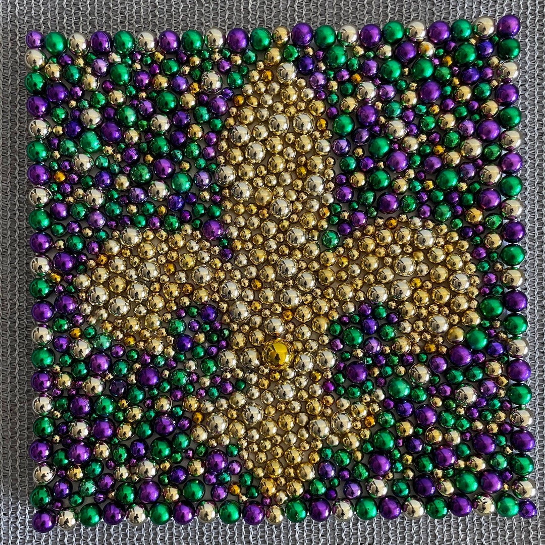 New Orleans Gold Fleur De Lis Mardi Gras Beads - Etsy