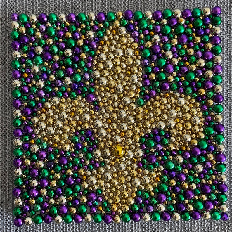 New Orleans Gold Fleur De Lis Mardi Gras Beads - Etsy