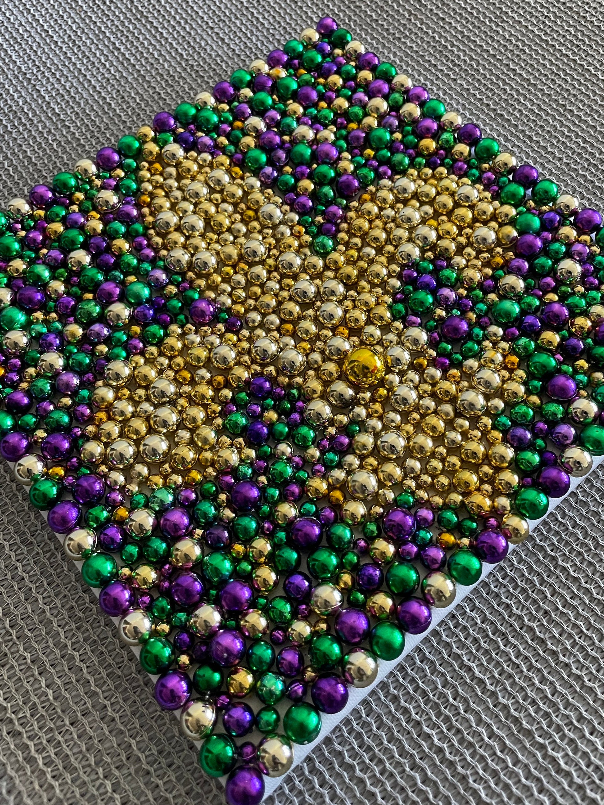 New Orleans Gold Fleur De Lis Mardi Gras Beads - Etsy