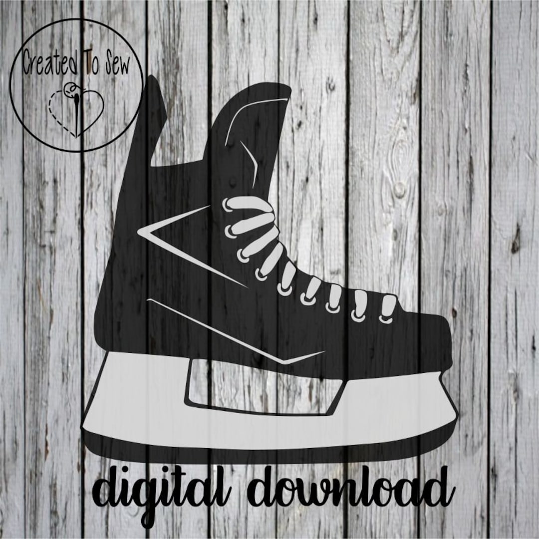 Hockey Player Skate SVG and PNG Digital Cut File, Ice Hockey, Ice ...