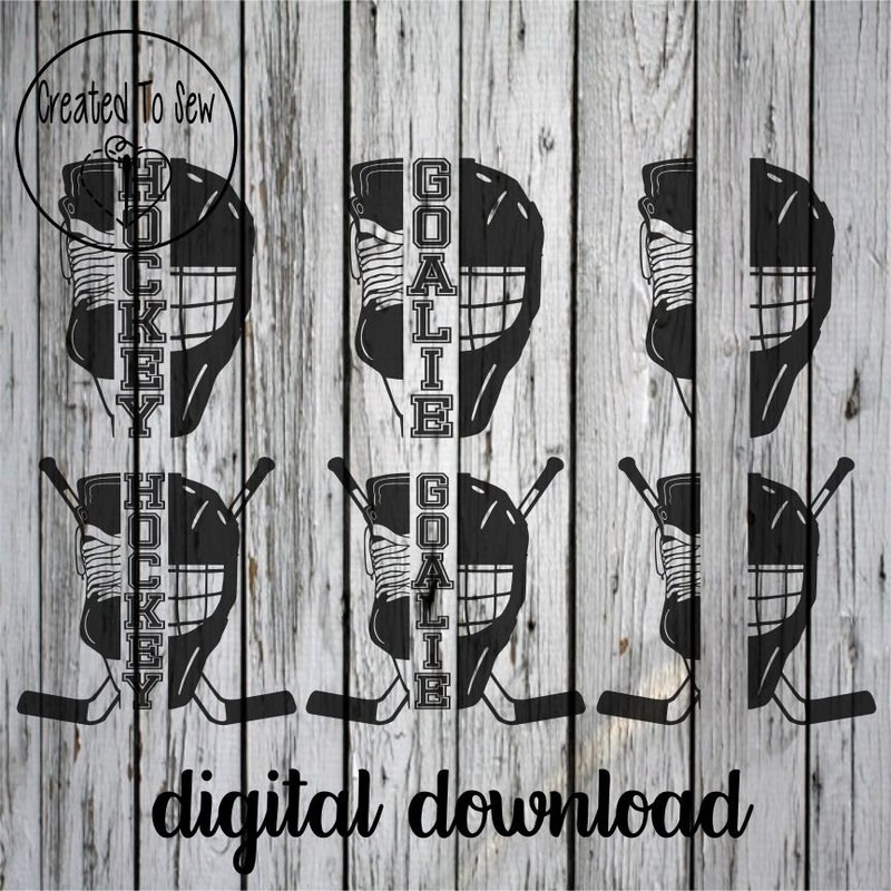 Hockey Goalie Svg - Etsy