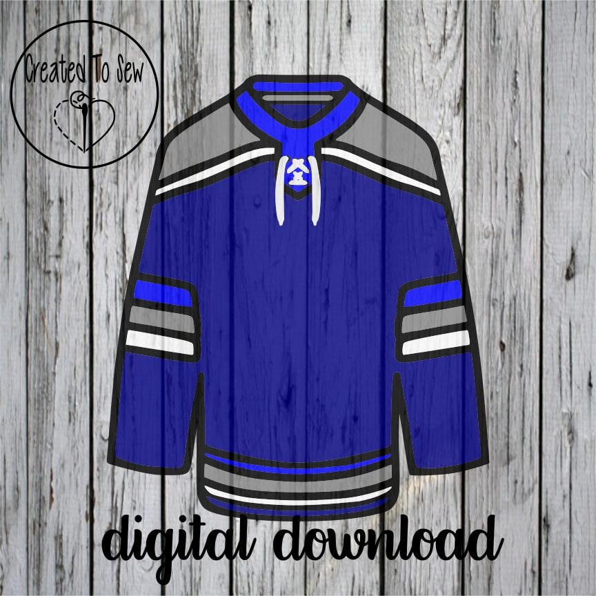 Hockey Jersey With Laces SVG Digital Cut File Ice Hockey SVG - Etsy