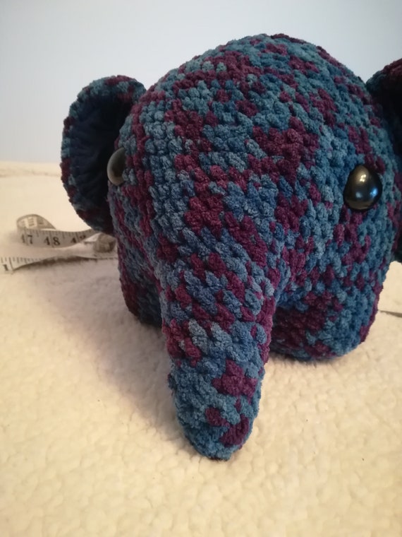 Stuffed Animals & Plushies Toys & Games Toys Amigurumi Fuzzy Elephant ...