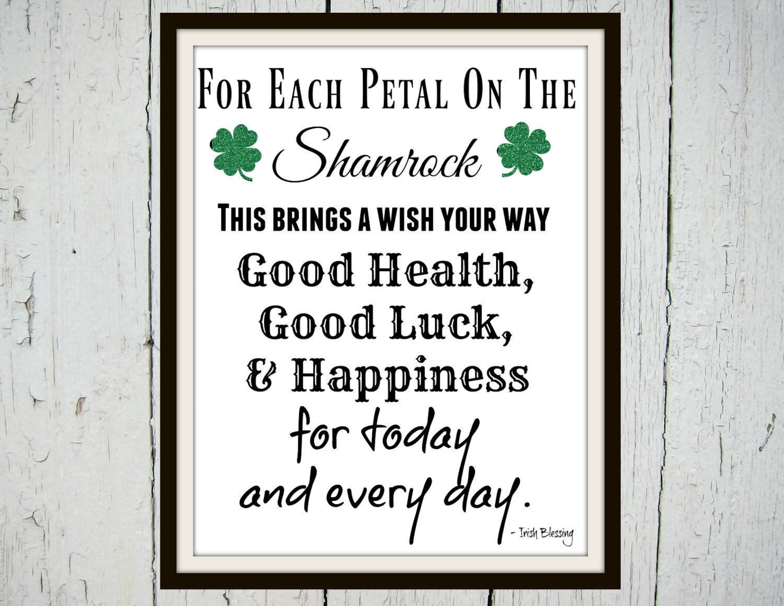 Irish Blessing - Irish Toast, St. Patrick's Day Gift, St. Patty's Day ...