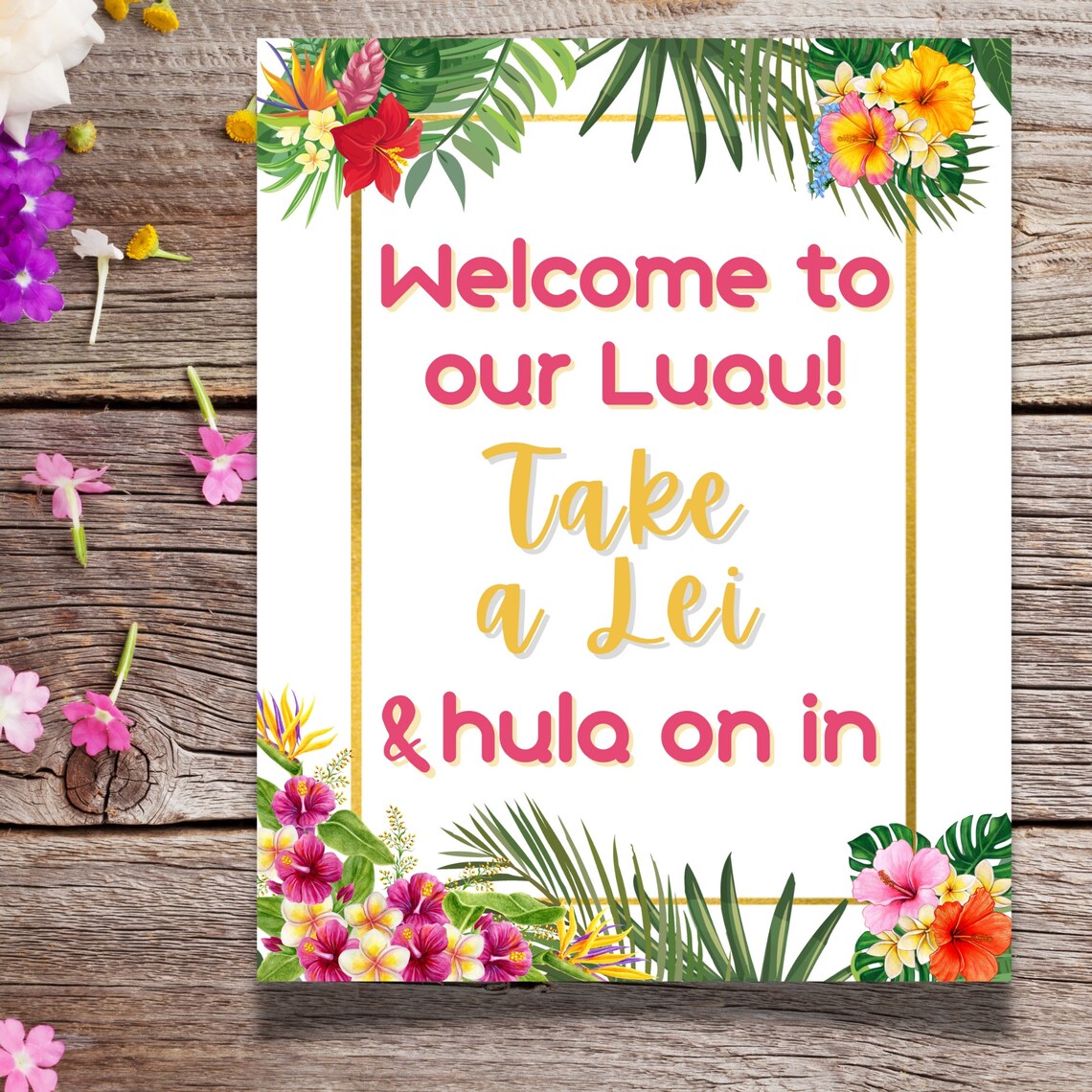 Luau, Luau Party, Luau Decor, Luau Sign, Luau Welcome, Luau Grad Party ...