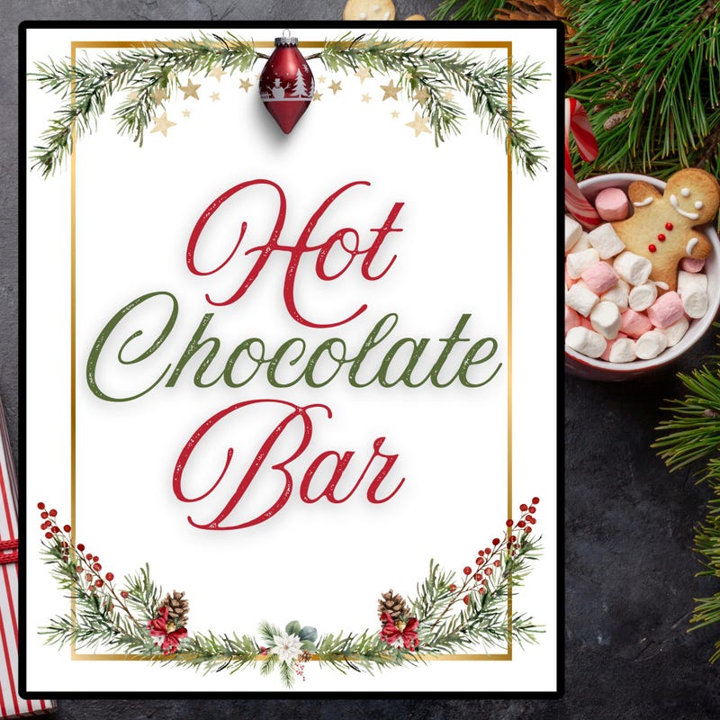 Hot Chocolate Sign - Etsy
