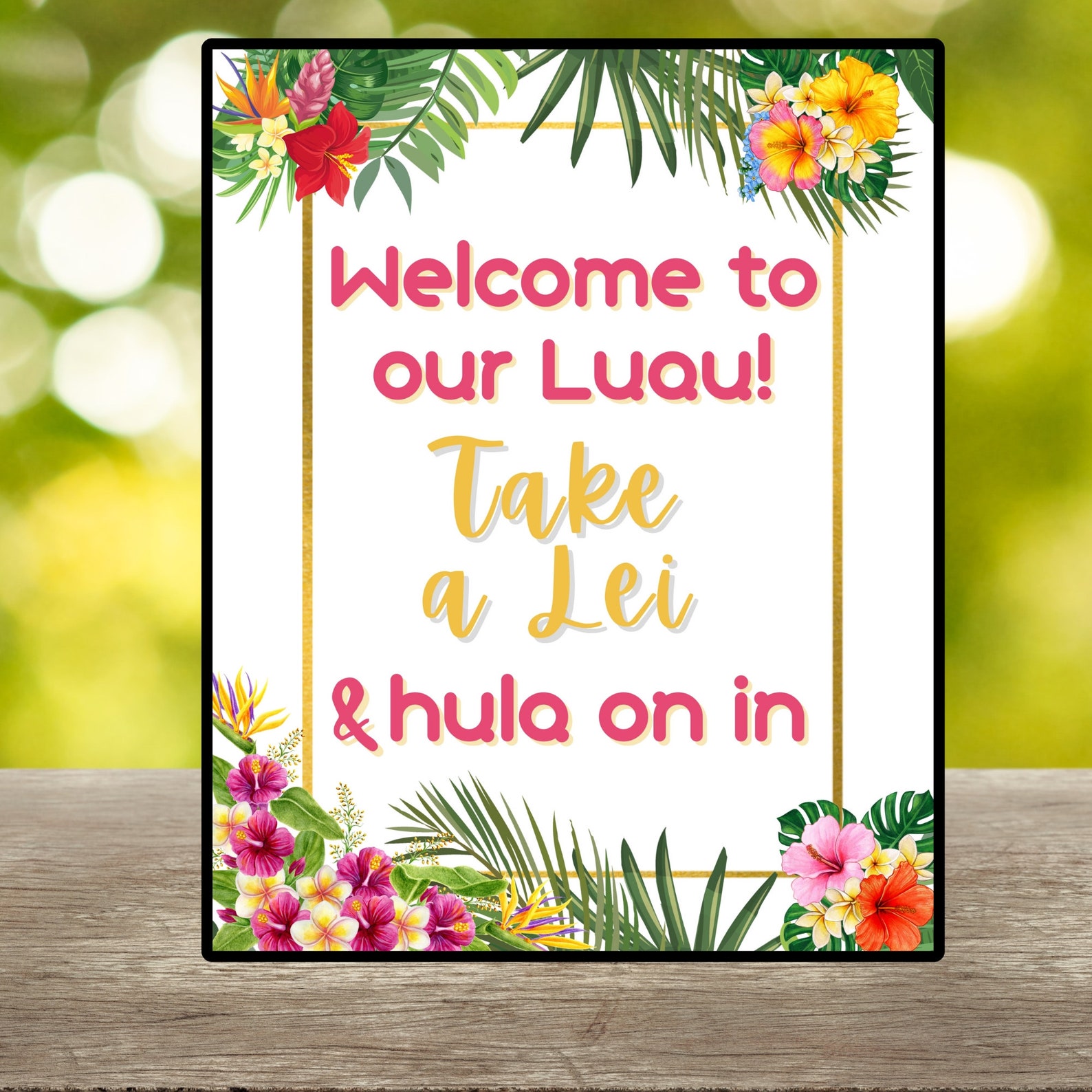 Luau, Luau Party, Luau Decor, Luau Sign, Luau Welcome, Luau Grad Party ...