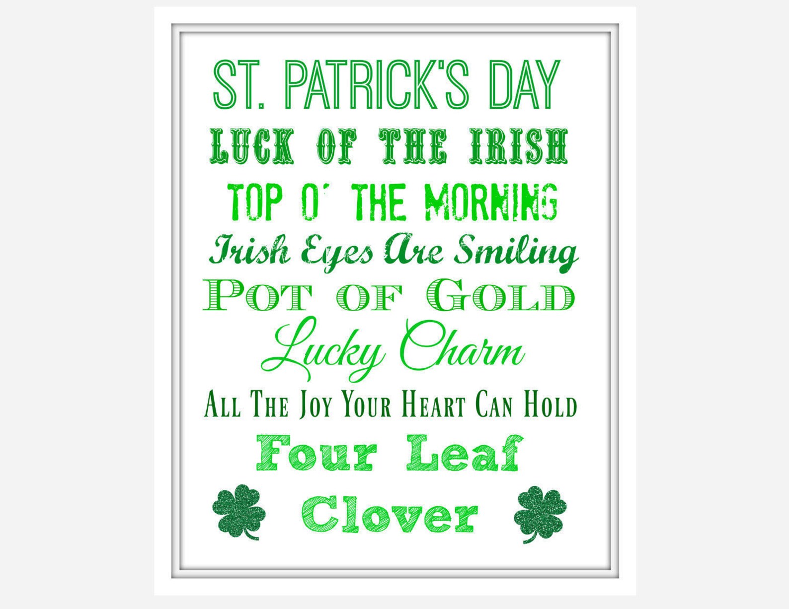 St. Patrick's Day Sign - St Patricks Day Decor, St Patricks Day, St ...