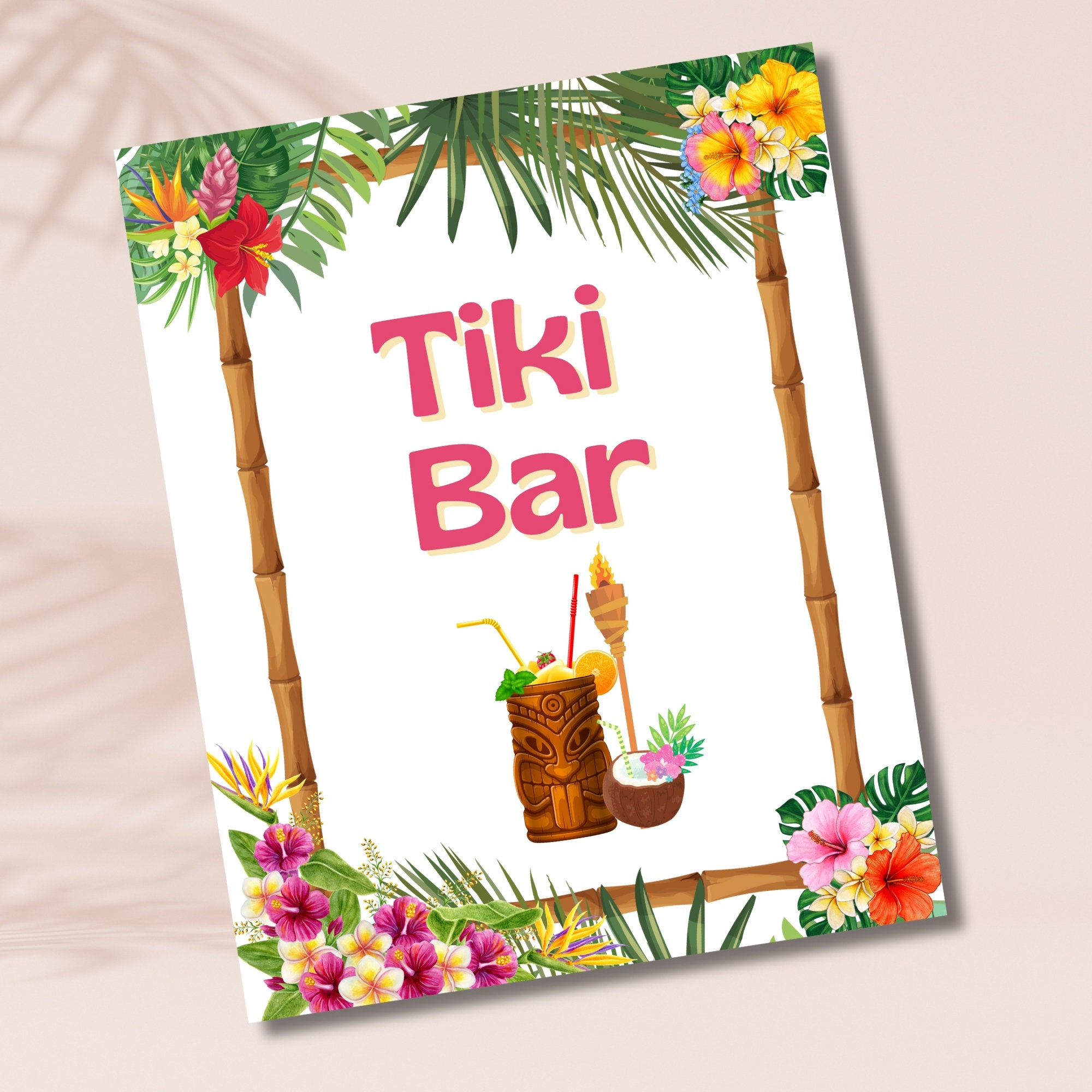 Luau, Luau Party, Luau Party Sign, Luau Sign, Luau Signs, Tiki Bar Sign ...