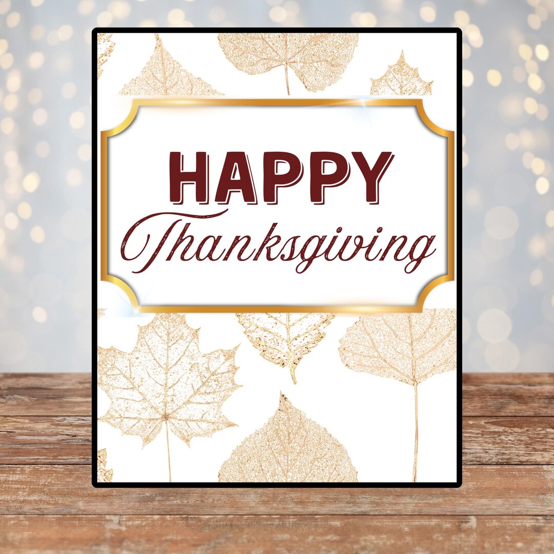 Thanksgiving Sign, Thanksgiving Printable, Thanksgiving Printable Sign ...