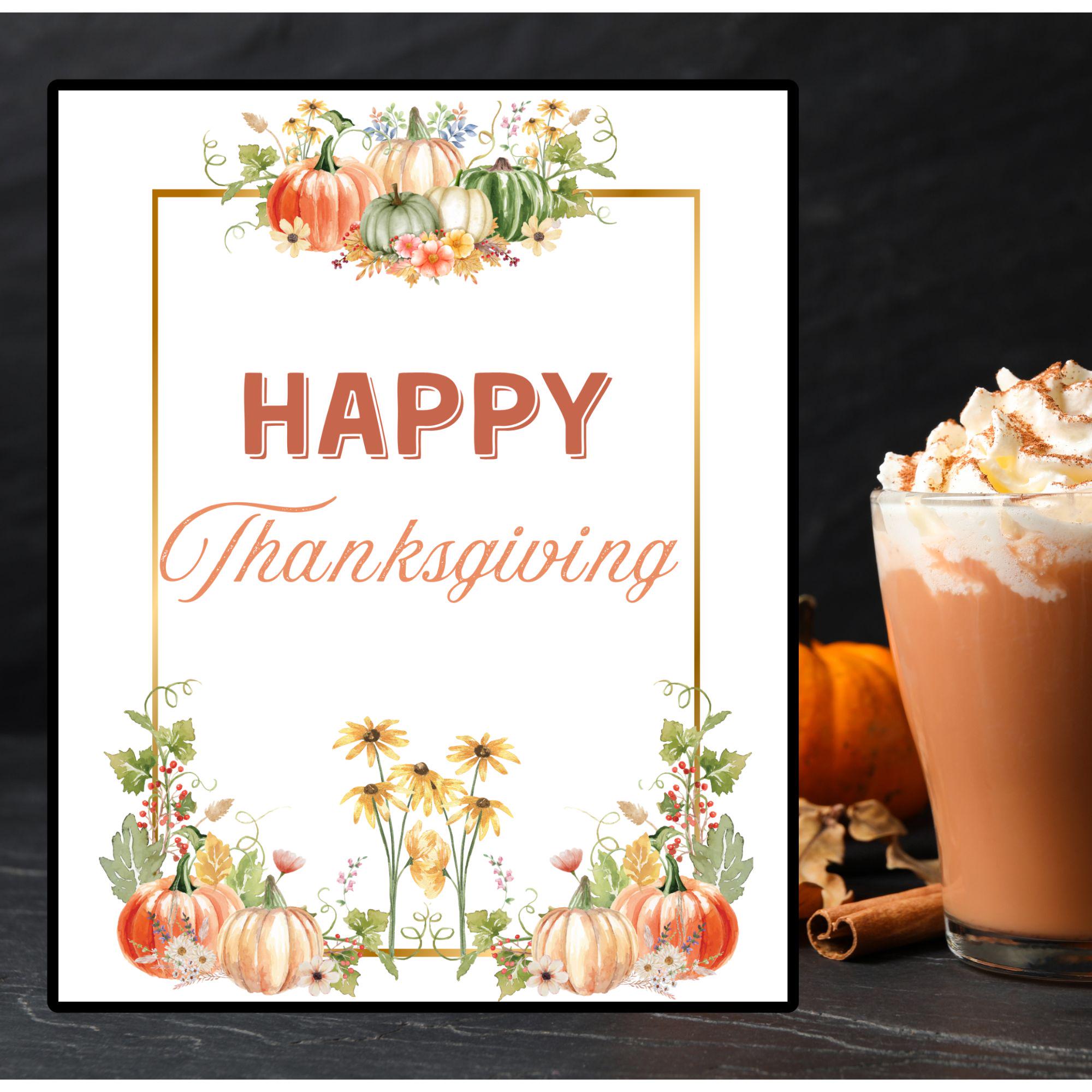 Happy Thanksgiving, Happy Thanksgiving Sign, Happy Thanksgiving ...