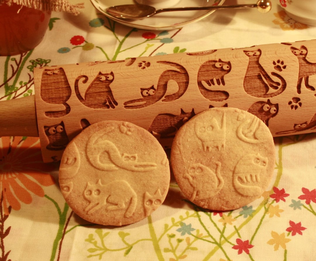 Cats Pattern Rolling Pin. Cat Lover Gift. Pet Lover. - Etsy
