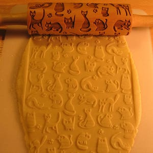 Cats Pattern Rolling Pin. Cat Lover Gift. Pet Lover. - Etsy