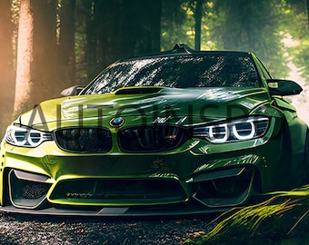 Printable BMW M4 Style Digital Art Image - Etsy
