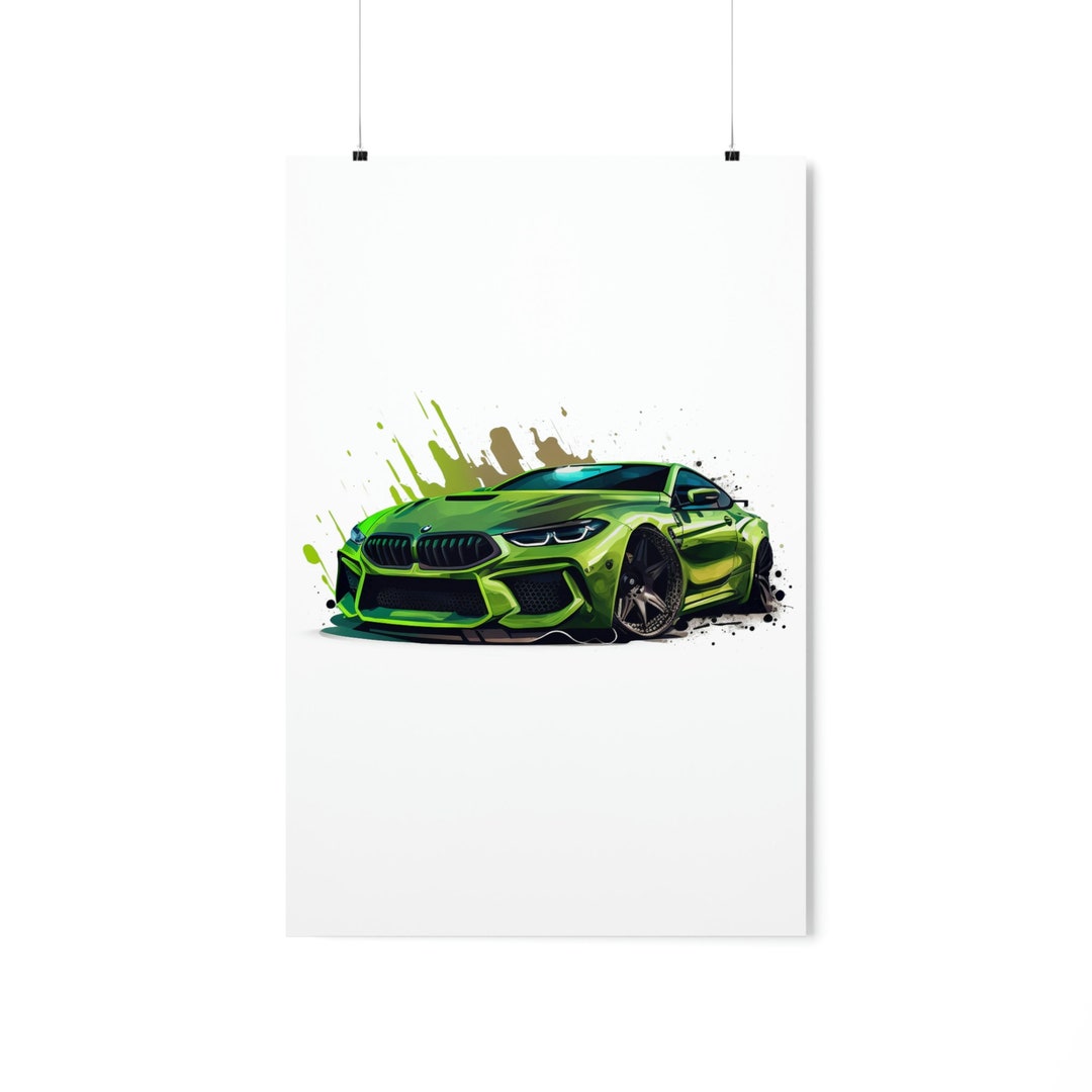 BMW M8 Style Motorsport Diseño Arte gráfico Premium Mate - Etsy México