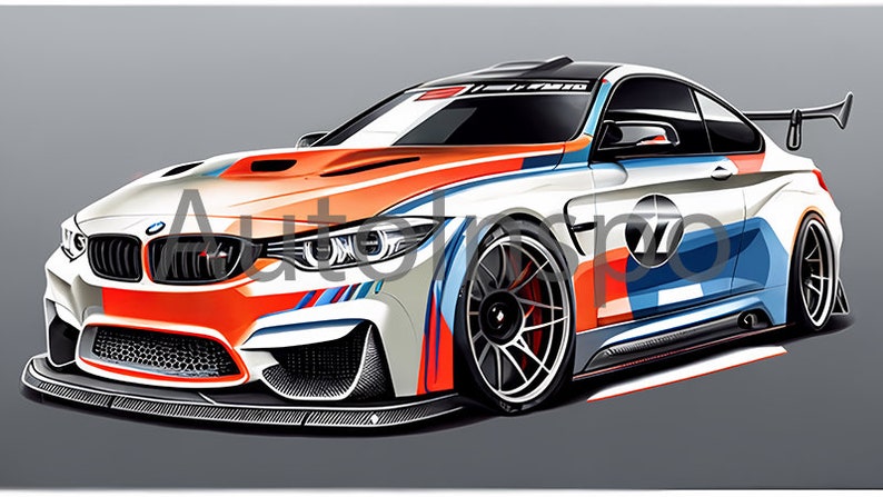Printable BMW M4 Style Digital Art Image - Etsy Australia