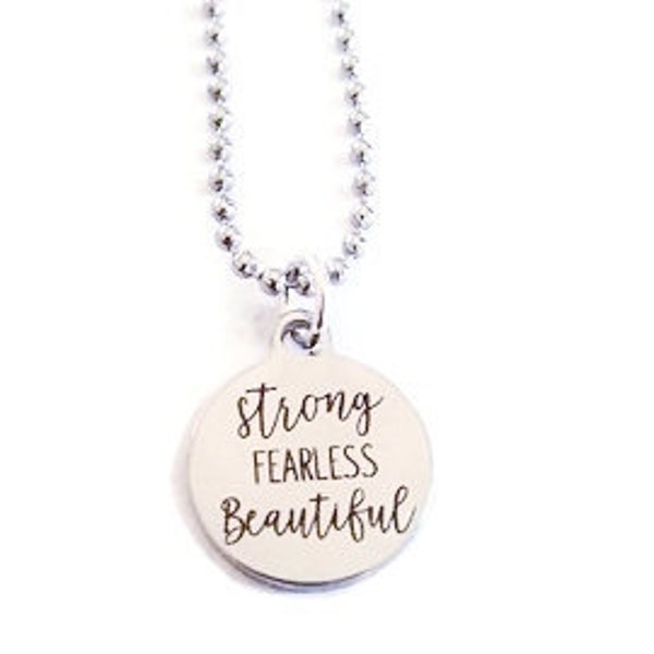 Fearless Necklace - Etsy