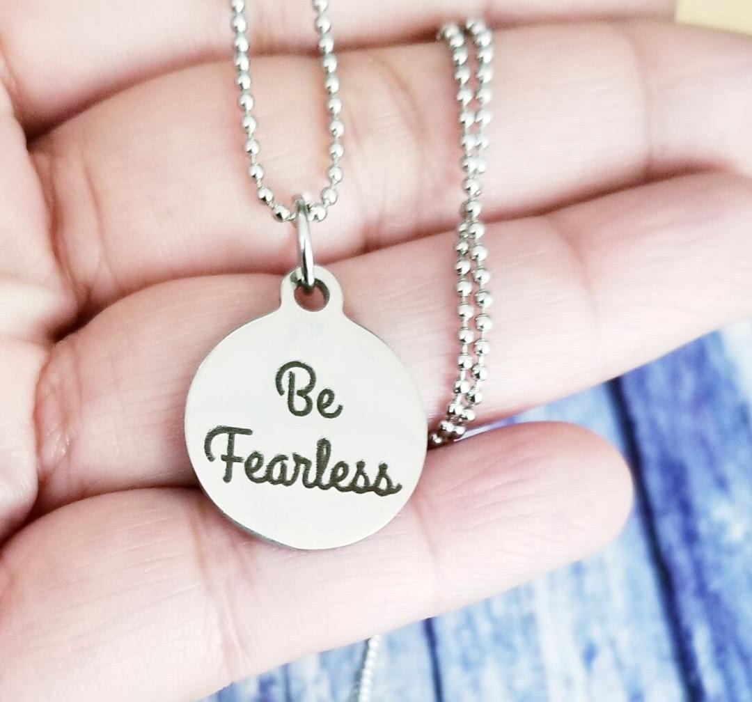 Be Fearless Necklace - Etsy