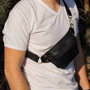 Hip Bag Men,leather Hip Bag Men,mens Hip Bag,small Crossbody Bag for ...