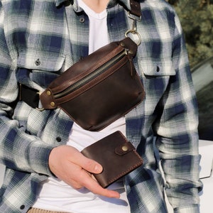 Hip Bag Men,leather Hip Bag Men,mens Hip Bag,small Crossbody Bag for ...