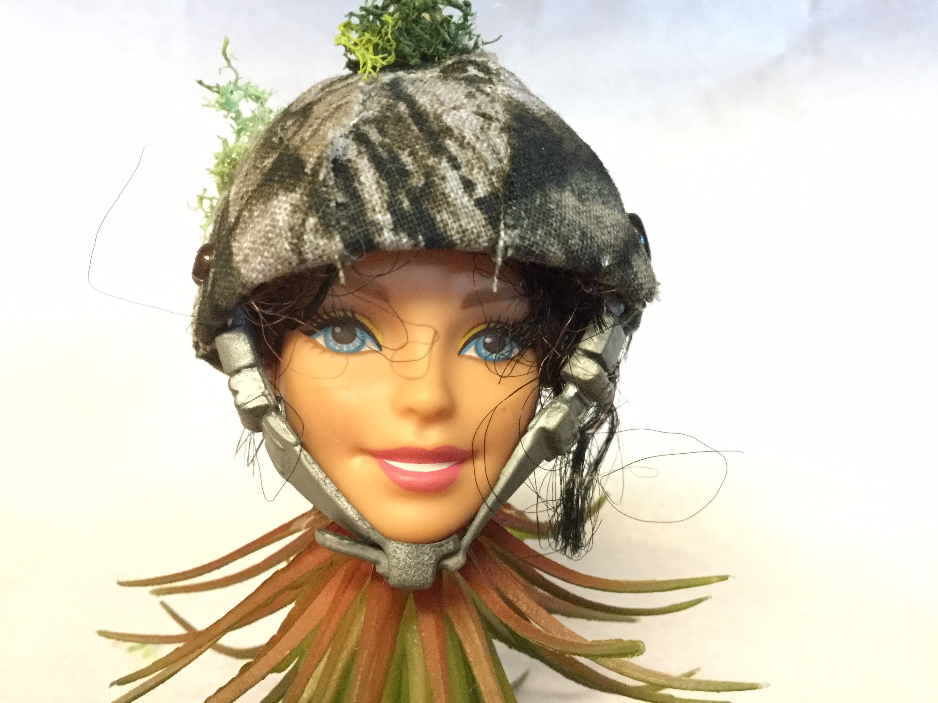 Barbie Doll Head Planter GI JANE Barbie vinyl Doll Head Sun | Etsy