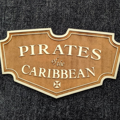 Disney Pirates of the Caribbean Ride Sign Cannon Blast - Etsy