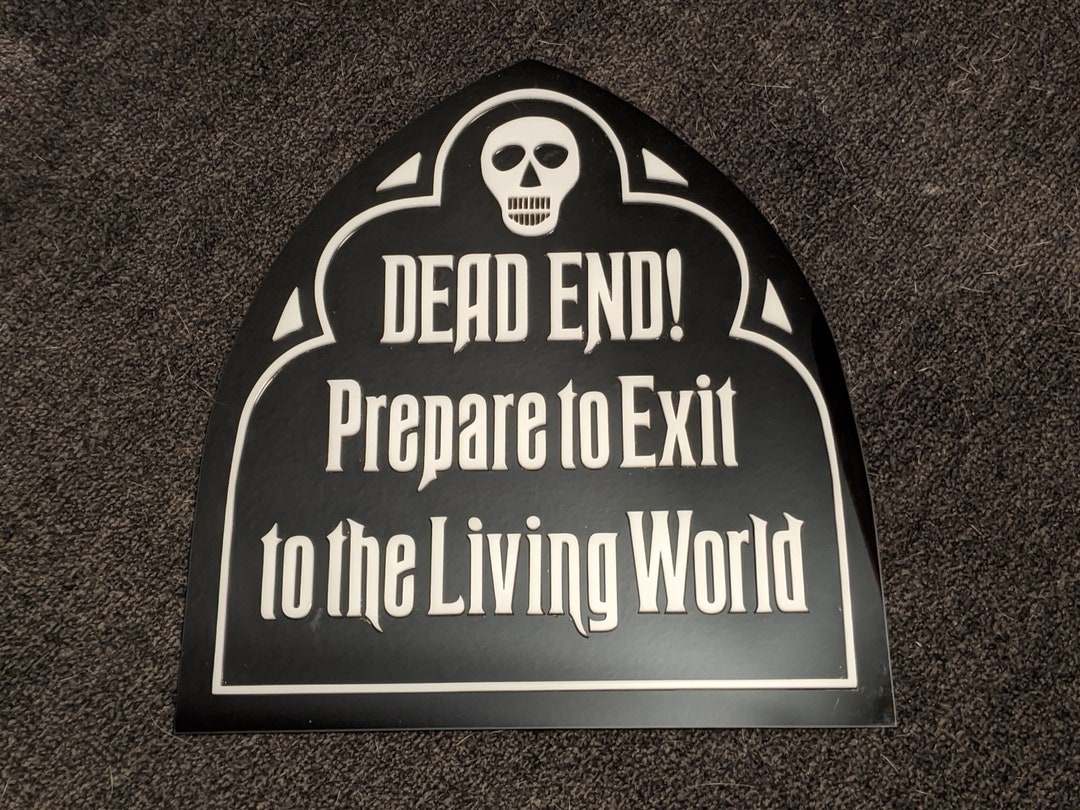 Replica Disneyland Haunted Mansion Exit Signage - Etsy
