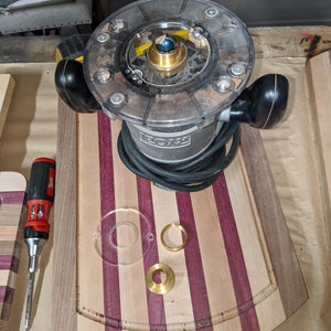 Ryobi Fixed and Plunge Routers Guide Bushing Base Plate Insert Custom ...