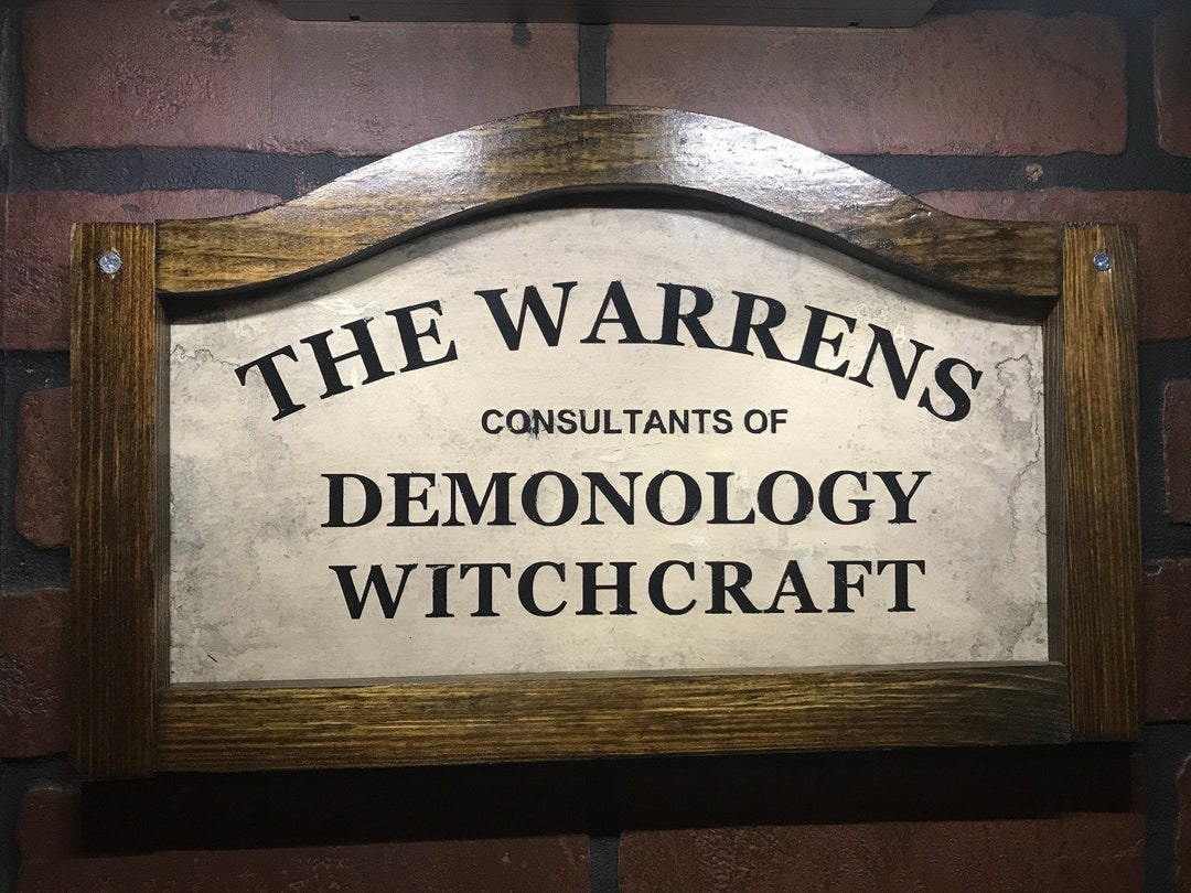 Replica Prop Sign "the Warrens" From the Horror Movies Conjuring ...