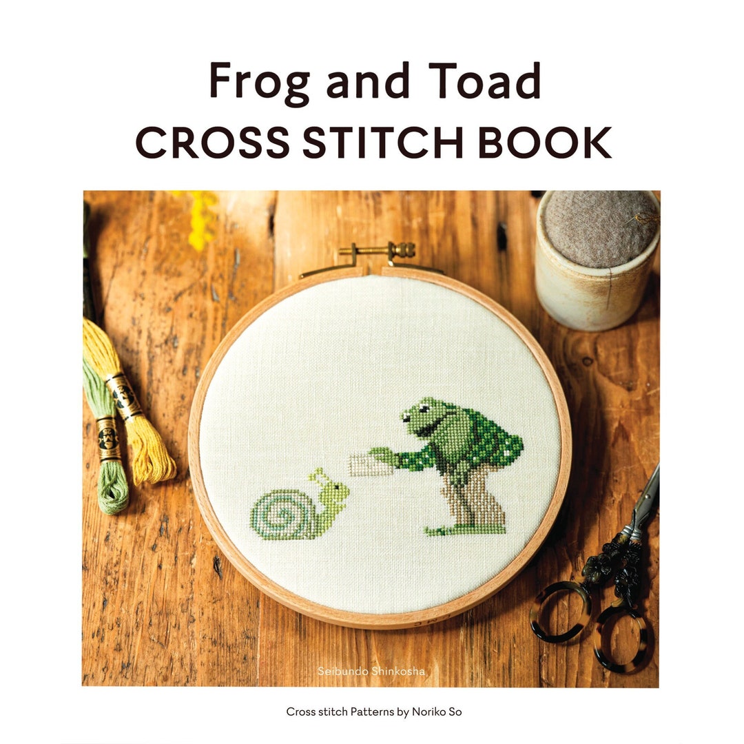 Frog and Toad Cross Stitch Book | Noriko so | English Translation ...