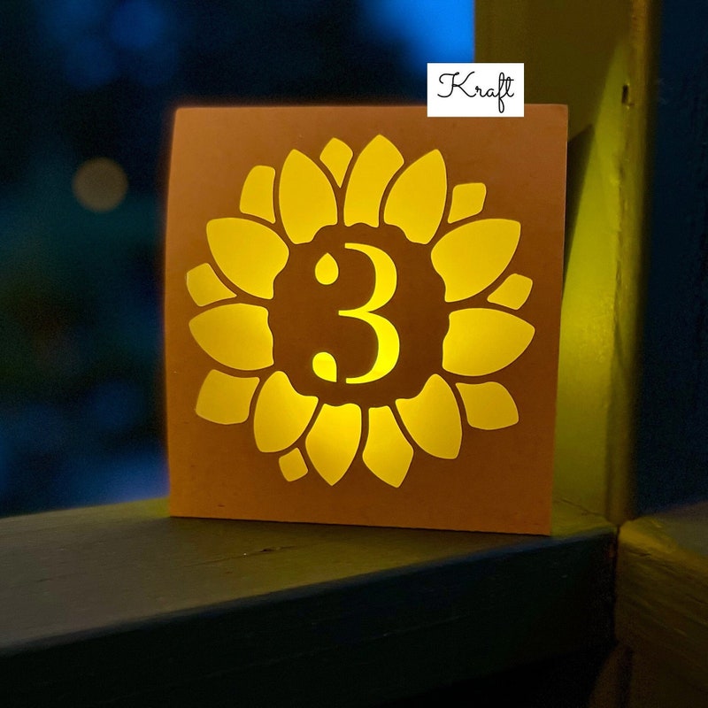 Sunflower Table Numbers - Etsy