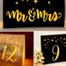 STARRY NIGHT Table Numbers Luminaries for Weddings Color Choices ...