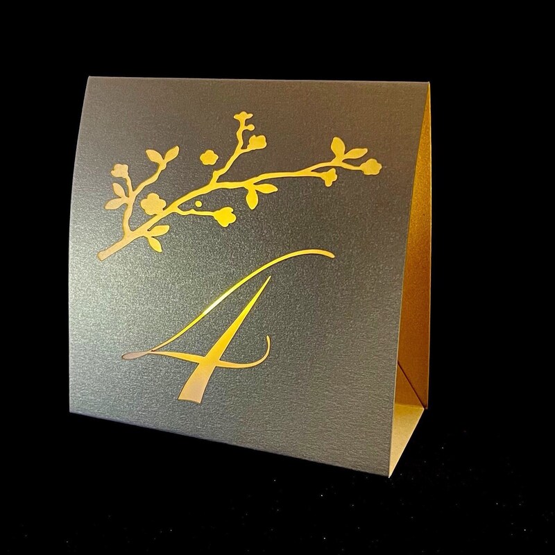 Elegant Table Number - Etsy