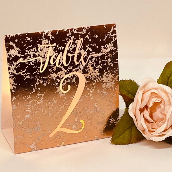 Glitter Table Number - Etsy