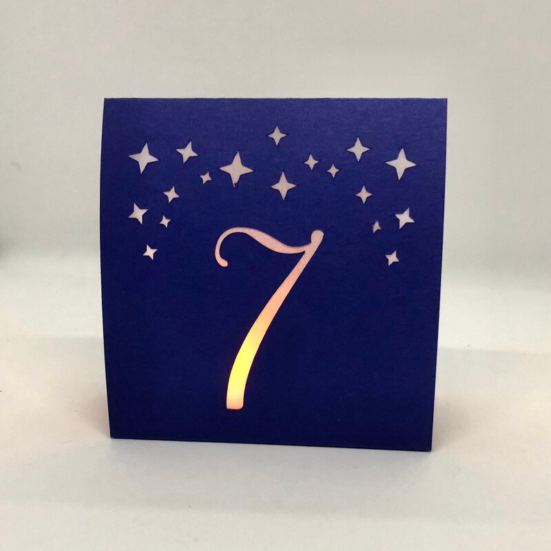 Table Number Tent - Etsy
