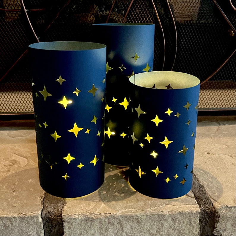 Star Luminary Centerpiece: Navy, Red, White, Black, or Custom Color Mix ...