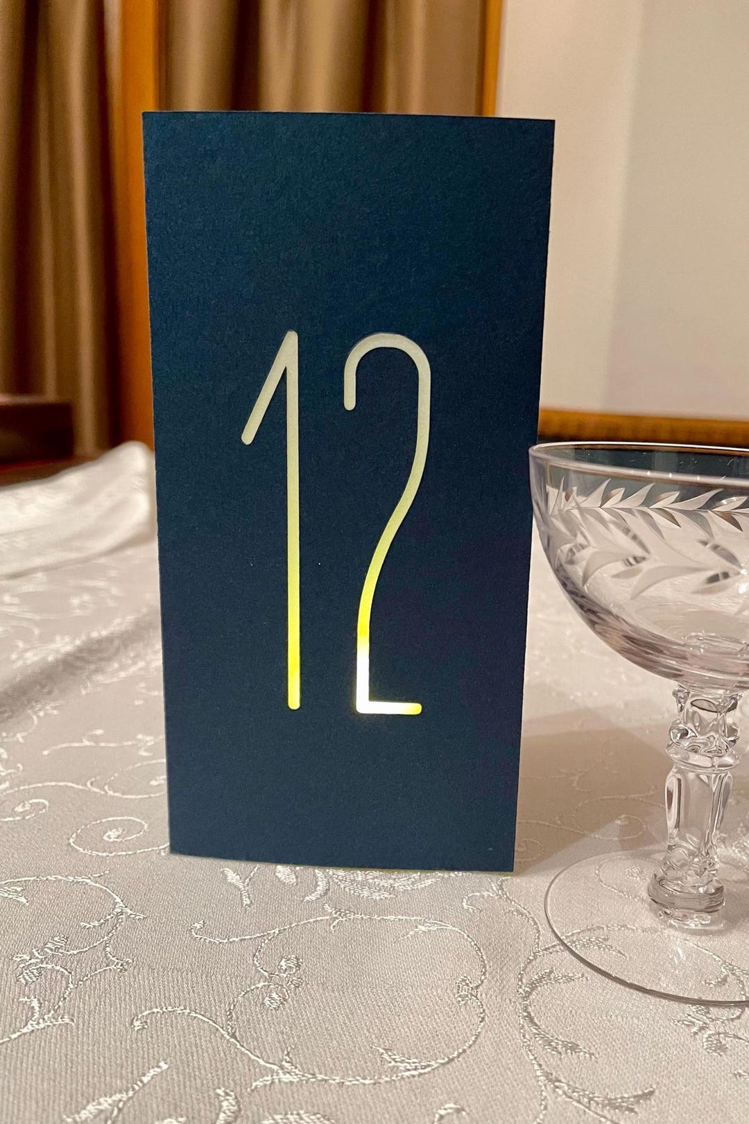 Tall Tower 3D Table Number Sets for Big Special Events. 7" Tall and 3 ...