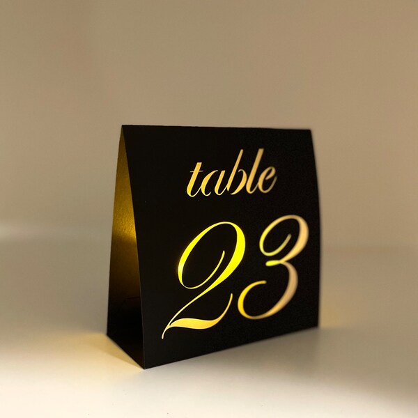 Table Number Tent - Etsy