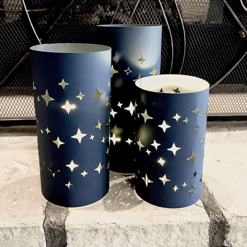 Star Luminary Centerpiece: Navy, Red, White, Black, or Custom Color Mix ...