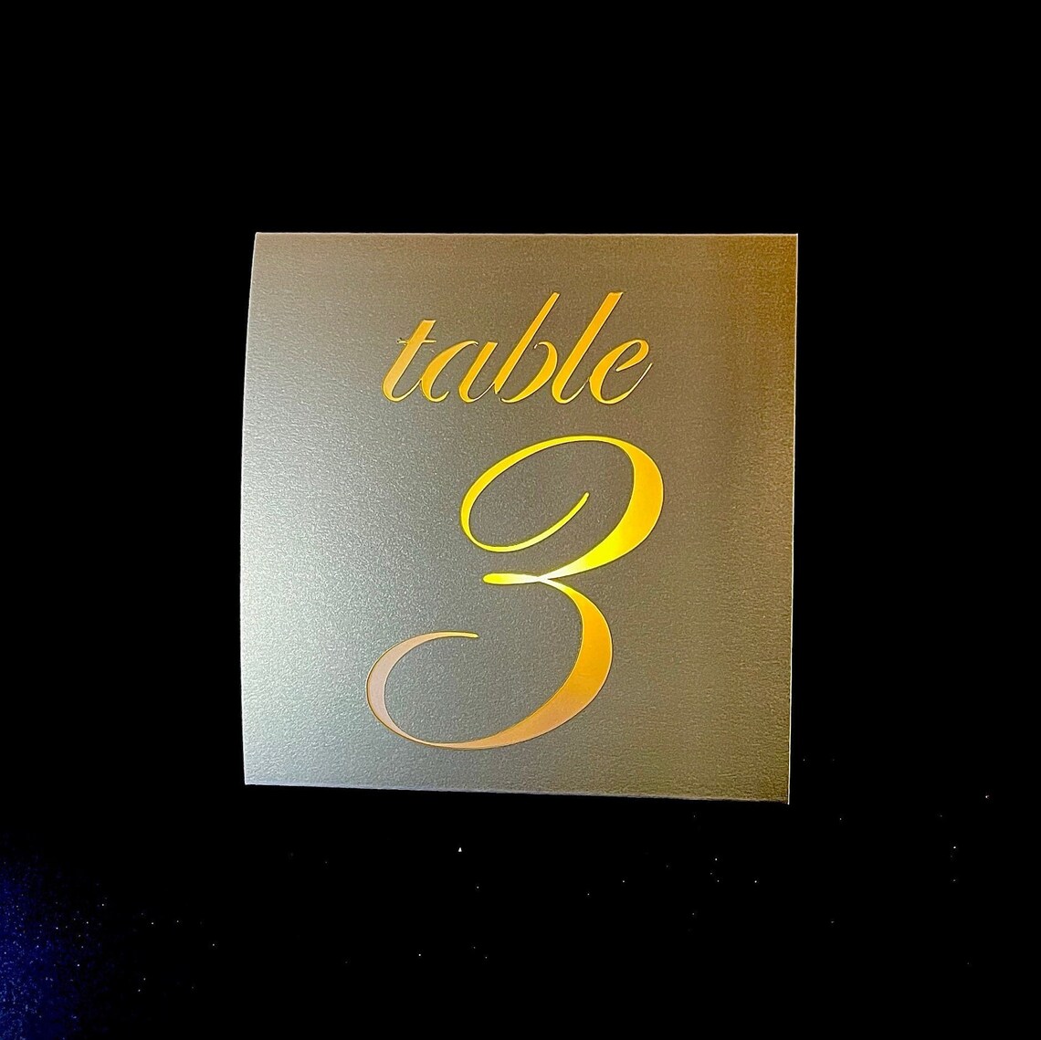 CLASSIC Table Number Luminaries Are Made With White Pearl - Etsy