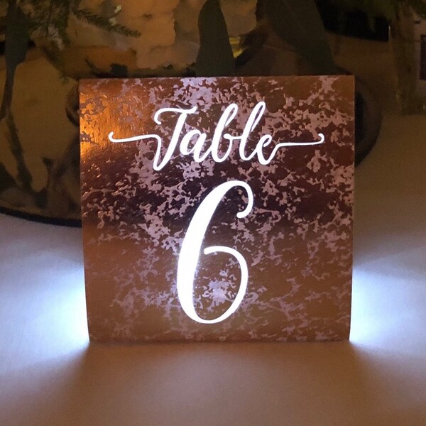 Glitter Table Number - Etsy