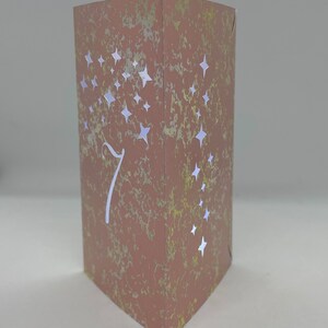 Starry Night Tower Table Numbers Are 3-sided Luminaries Made From ...