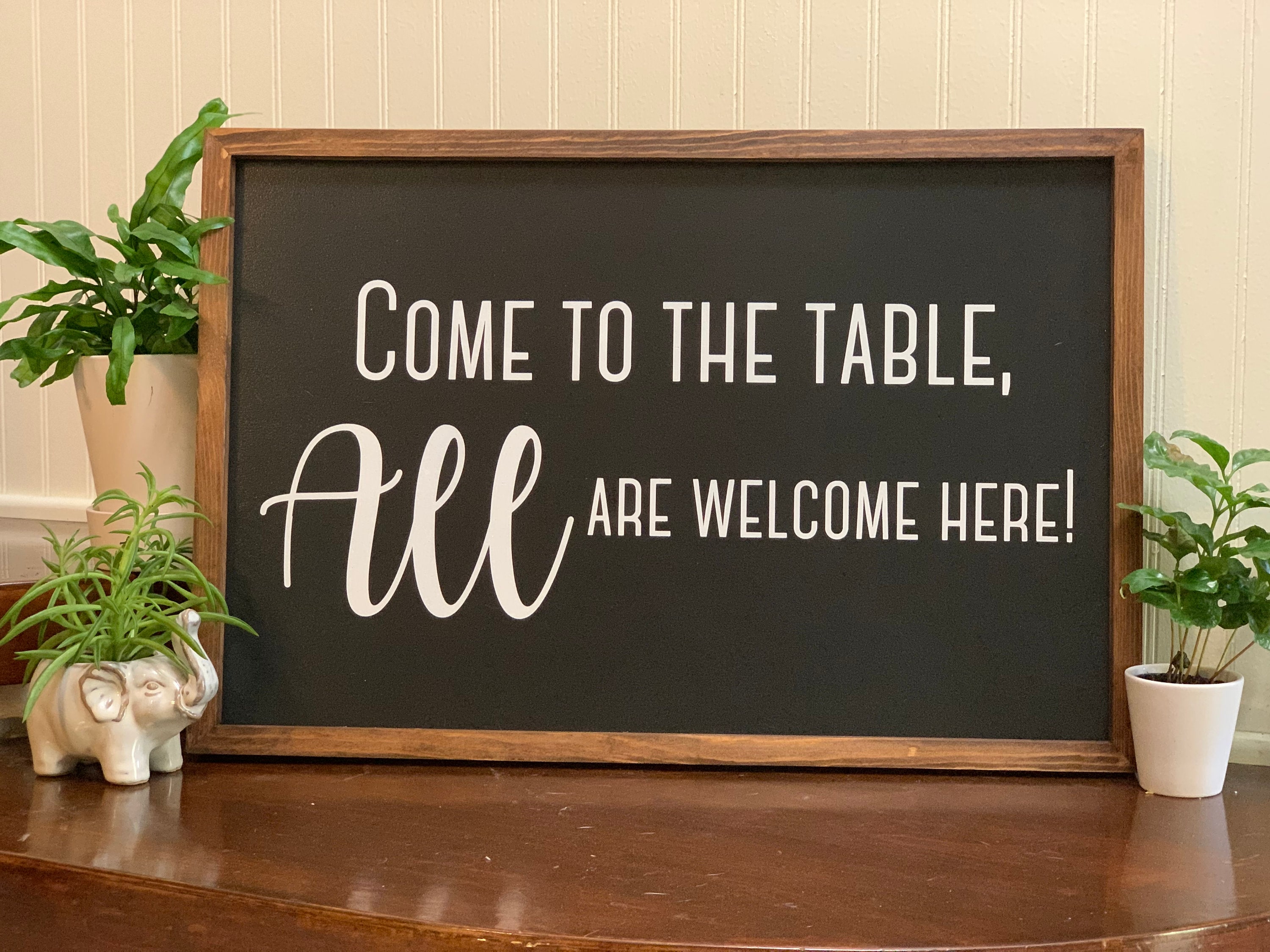Come to the Table Sign - Etsy