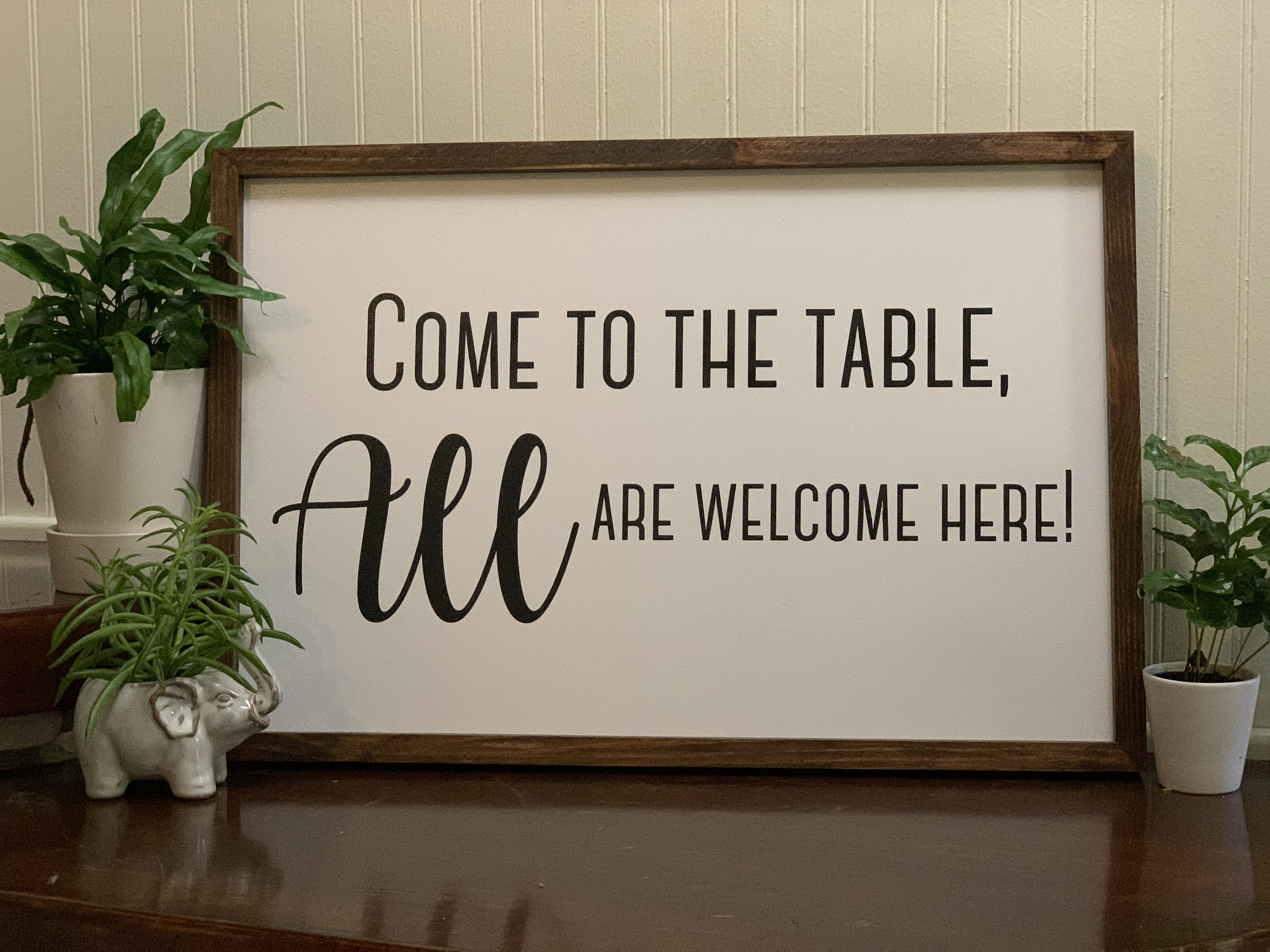 Come to the Table Sign - Etsy