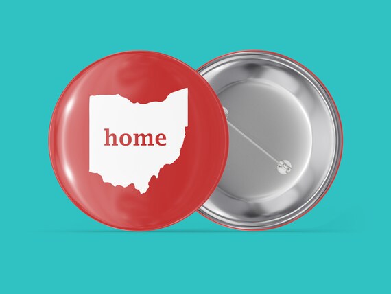 Ohio Home Handmade Pin Back Button Magnet Keychain - Etsy