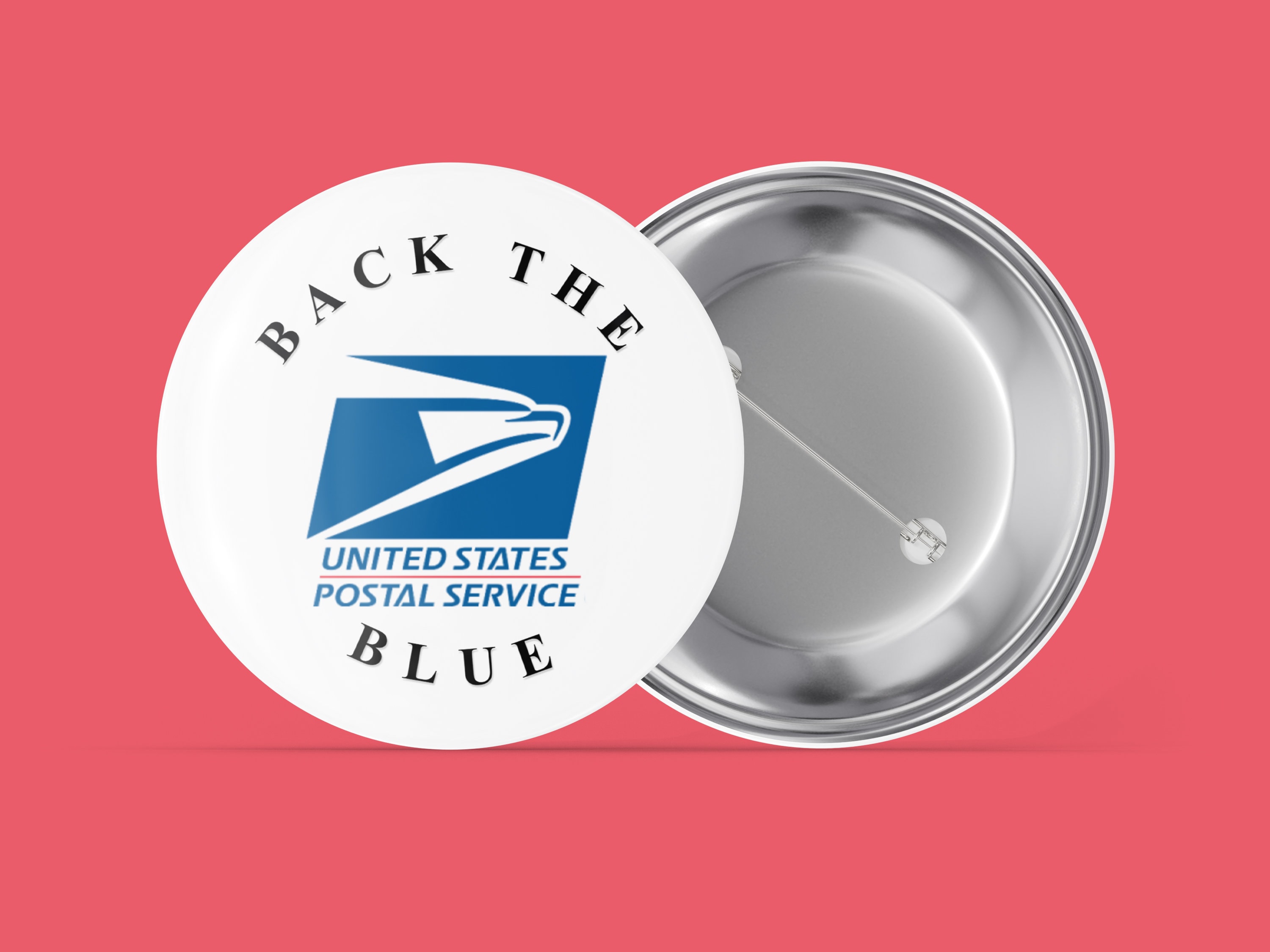 Back the Blue USPS Postal Service Handmade Pin Back - Etsy