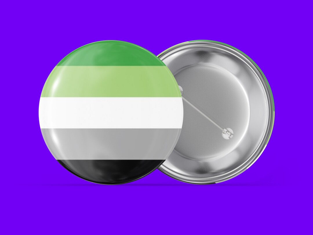 Aromantic Pride LGBTQ Handmade Pin Back Button - Etsy